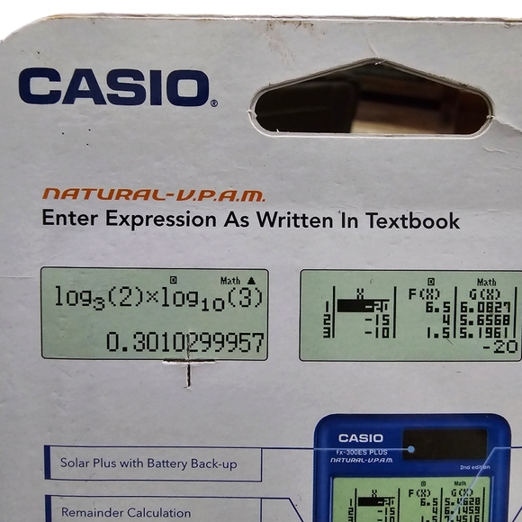 Casio | Other | New Casio Fx30 Es Plus Scientific Calculator Blue ...